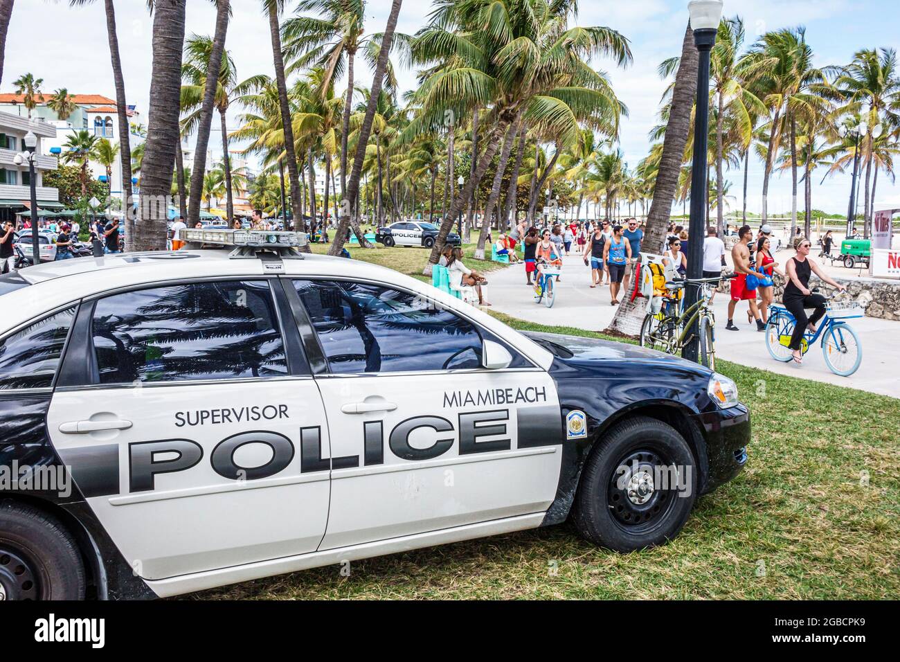Lummus park police car vehicle hi-res stock photography and images - Alamy