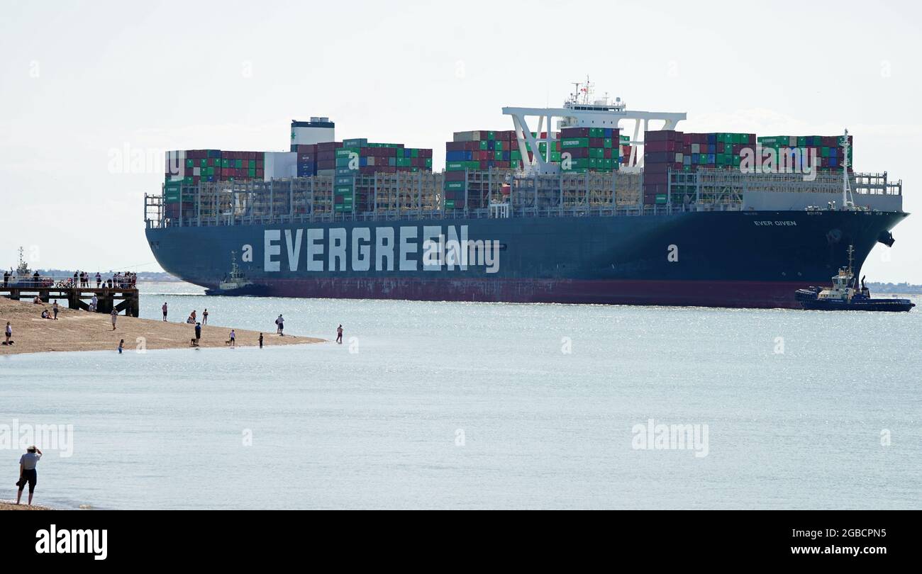 The container ship Ever Given, chartered and operated by container ...
