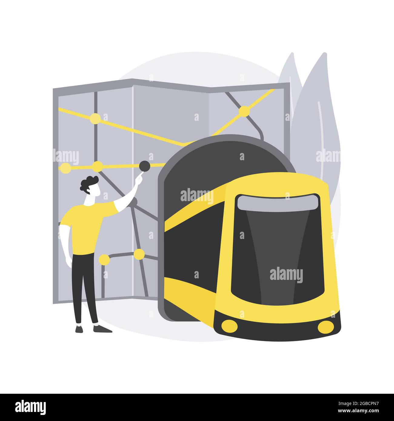 Underground transport abstract concept vector illustration Stock Vector ...