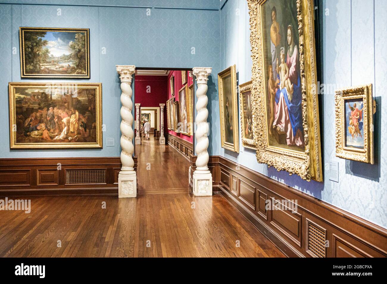 Exhibit collection gallery baroque painting nicolas poussin interior ...