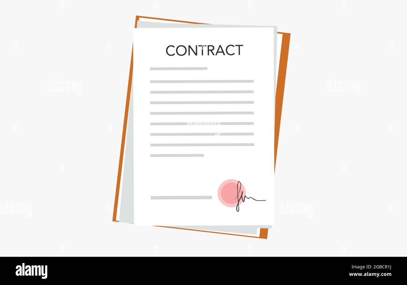 Contract. Contract template for web landing page, banner, presentation ...