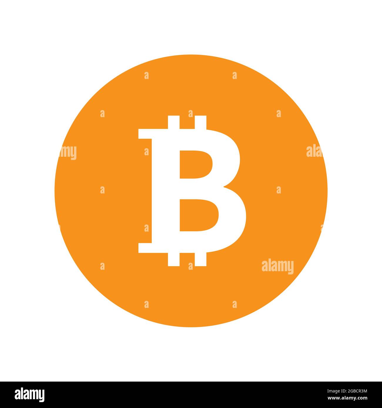 Bitcoin orange logo icon in circle Stock Vector Image & Art - Alamy