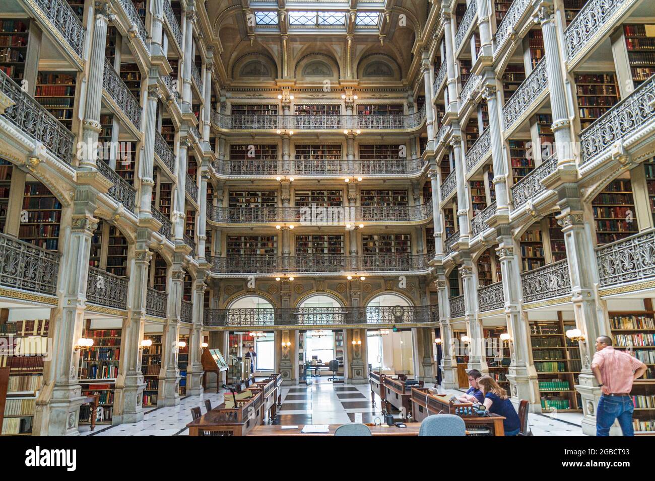 Library of the peabody institute hi-res stock photography and images ...