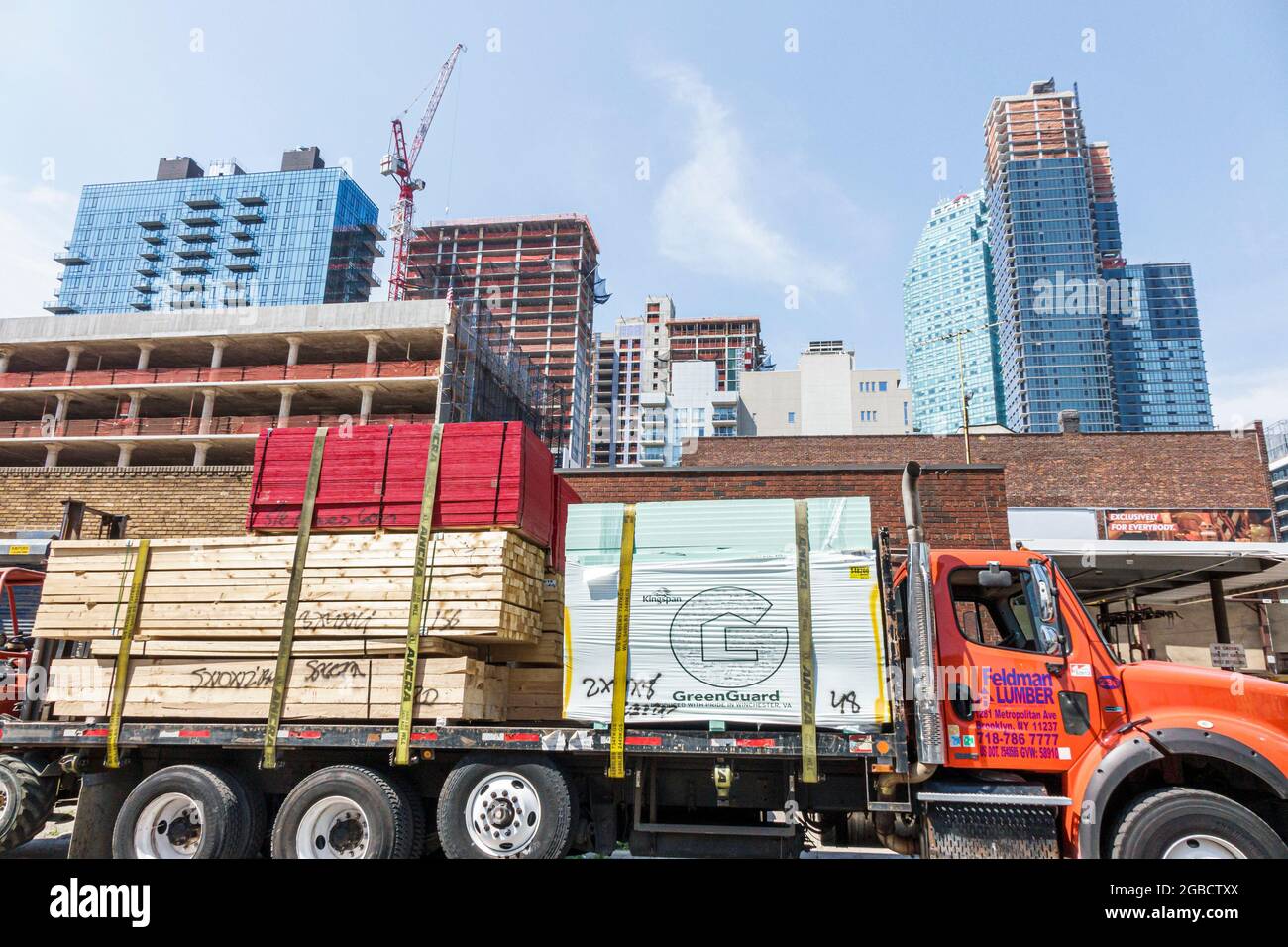 Truck lorry lumber delivery economic development urban renewal hi-res ...