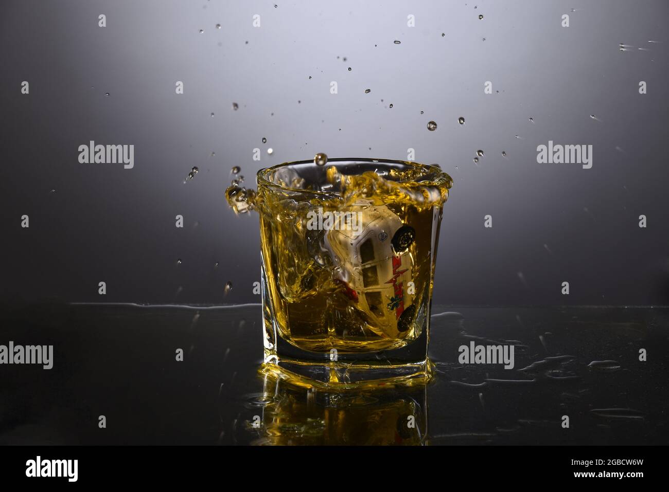 Pouring alcohol in sink hi-res stock photography and images - Alamy