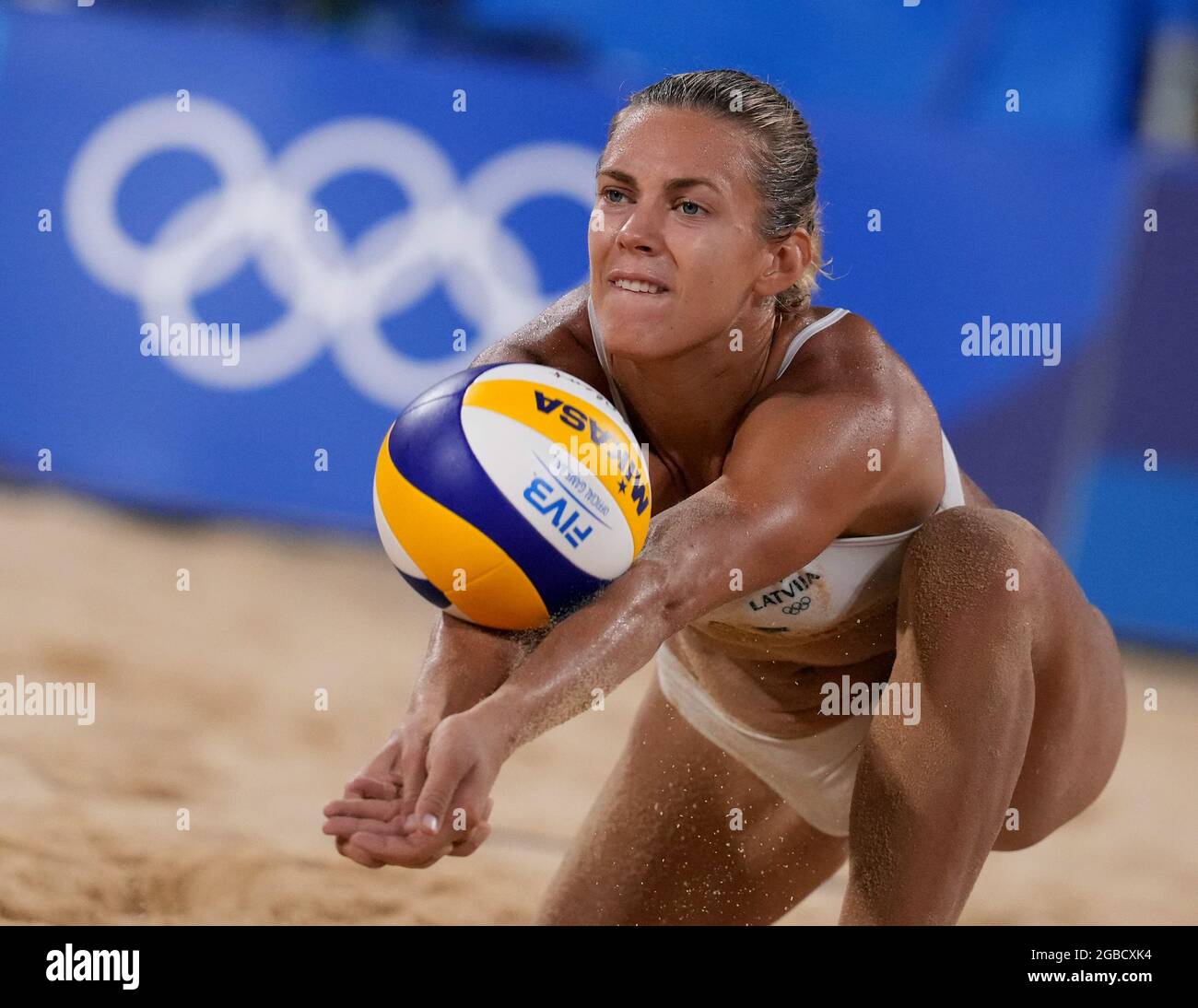 Tokyo, Japan. 3rd Aug, 2021. Tina Graudina of Latvia competes during ...