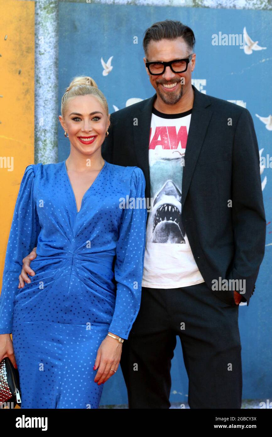 Bonnie Kathleen Ryan, Trevor Munson at the The Suicide Squad Premiere ...