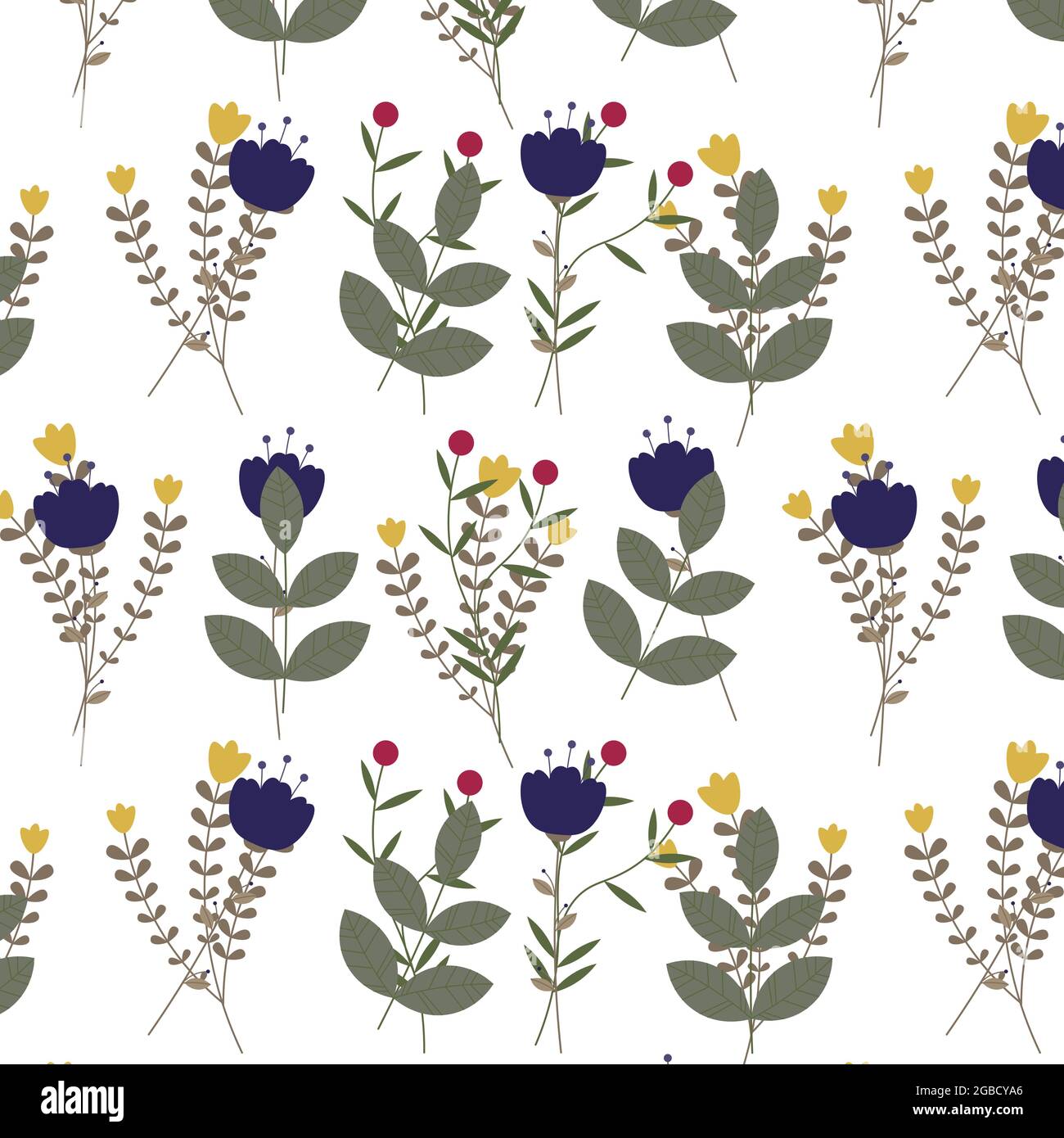 Abstract organic floral pattern background. Vector illustration Stock ...