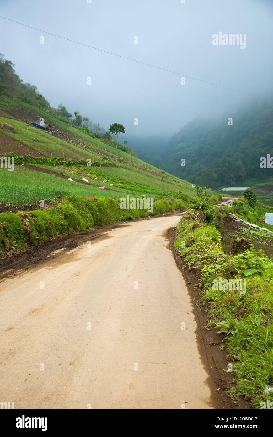 Dirt road in rural area Stock Photo - Alamy