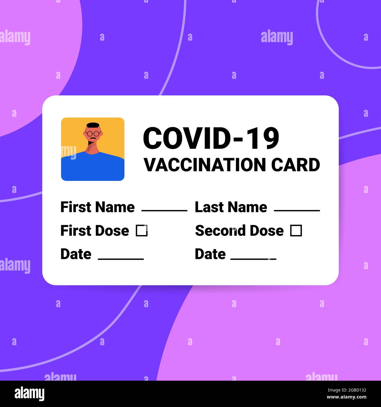 covid-19 vaccination record card global immunity passport risk free re ...