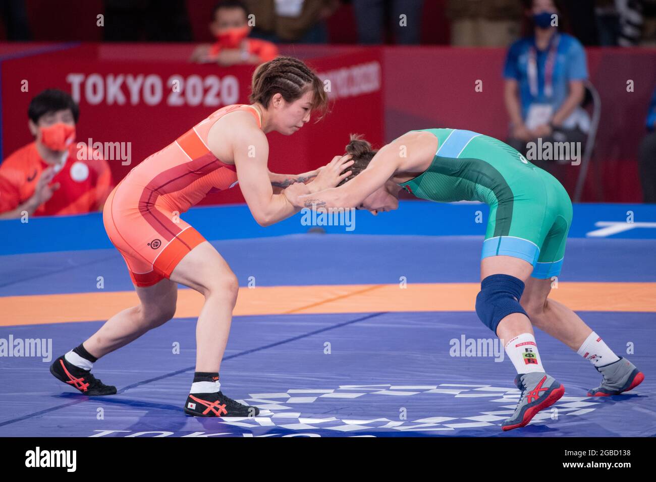 Tokyo, Japan. August 03 2021: KAWAI Yukako (JPN) vs YUSEIN Taybe ...