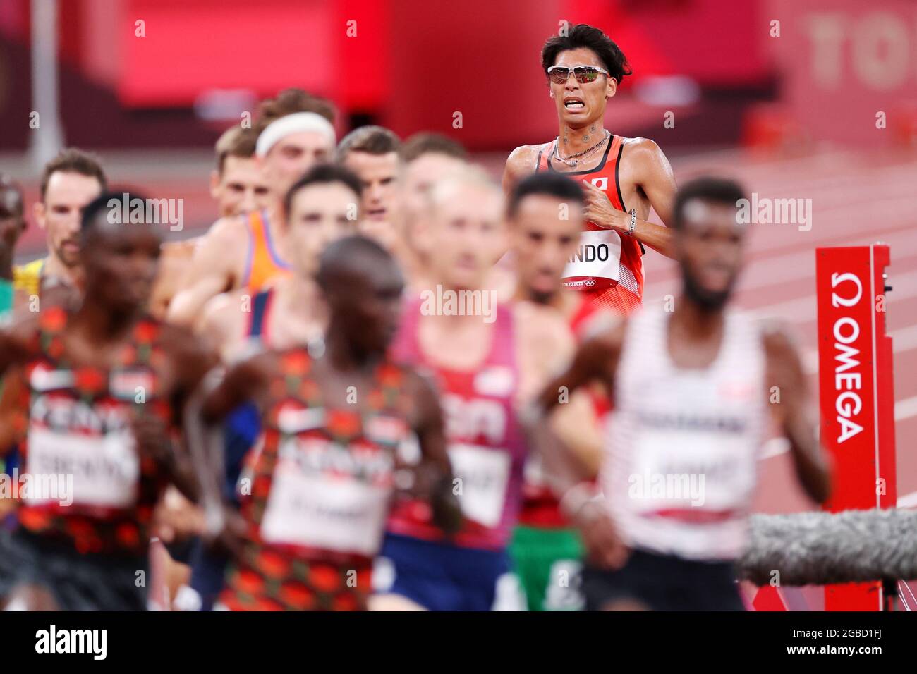 Tokyo, Japan. 3rd Aug, 2021. Yuta Bando (JPN) Athletics : Men's 5000m ...