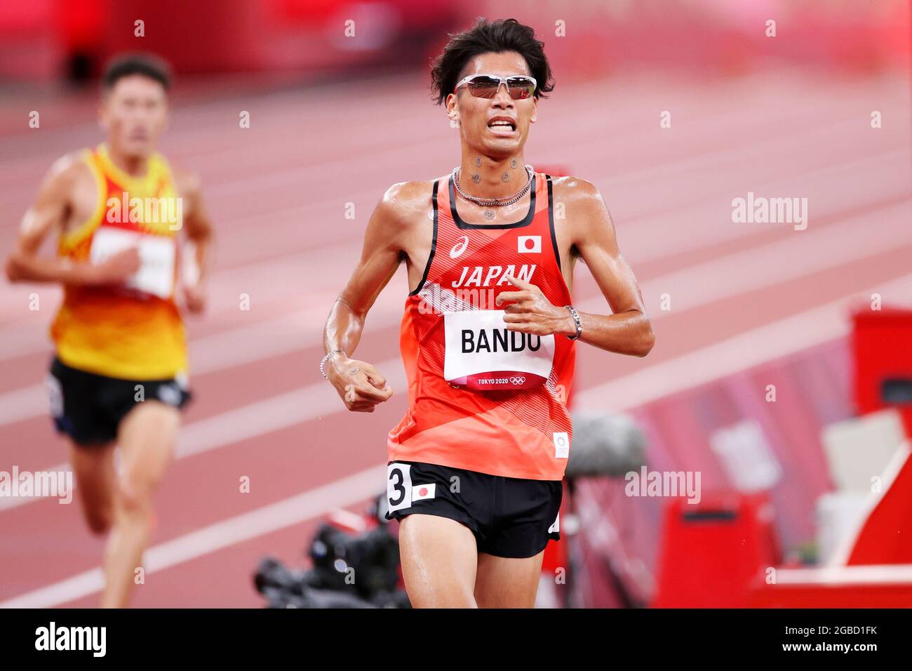 Tokyo, Japan. 3rd Aug, 2021. Yuta Bando (JPN) Athletics : Men's 5000m ...
