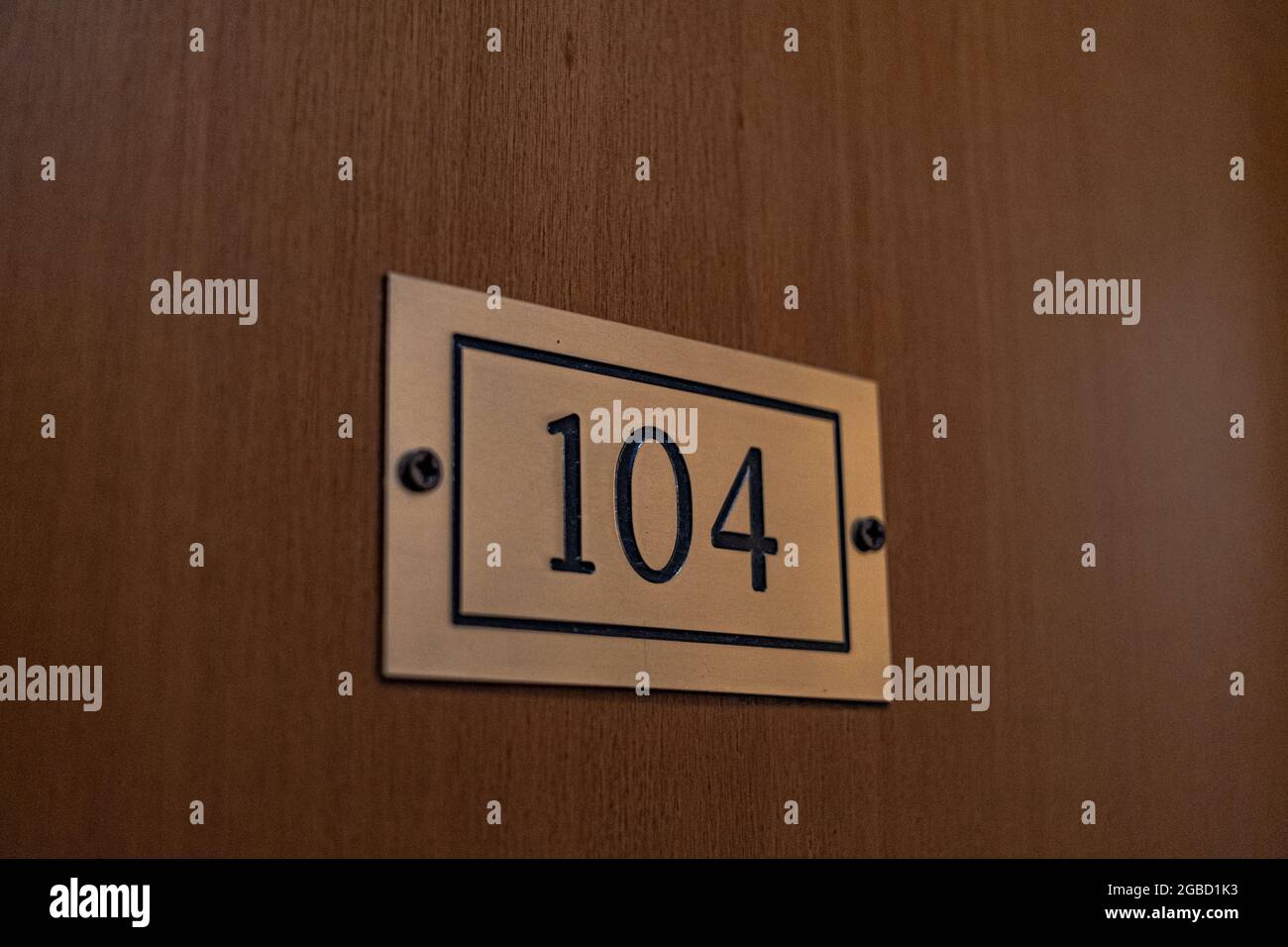 Hotel room door 104 hi-res stock photography and images - Alamy