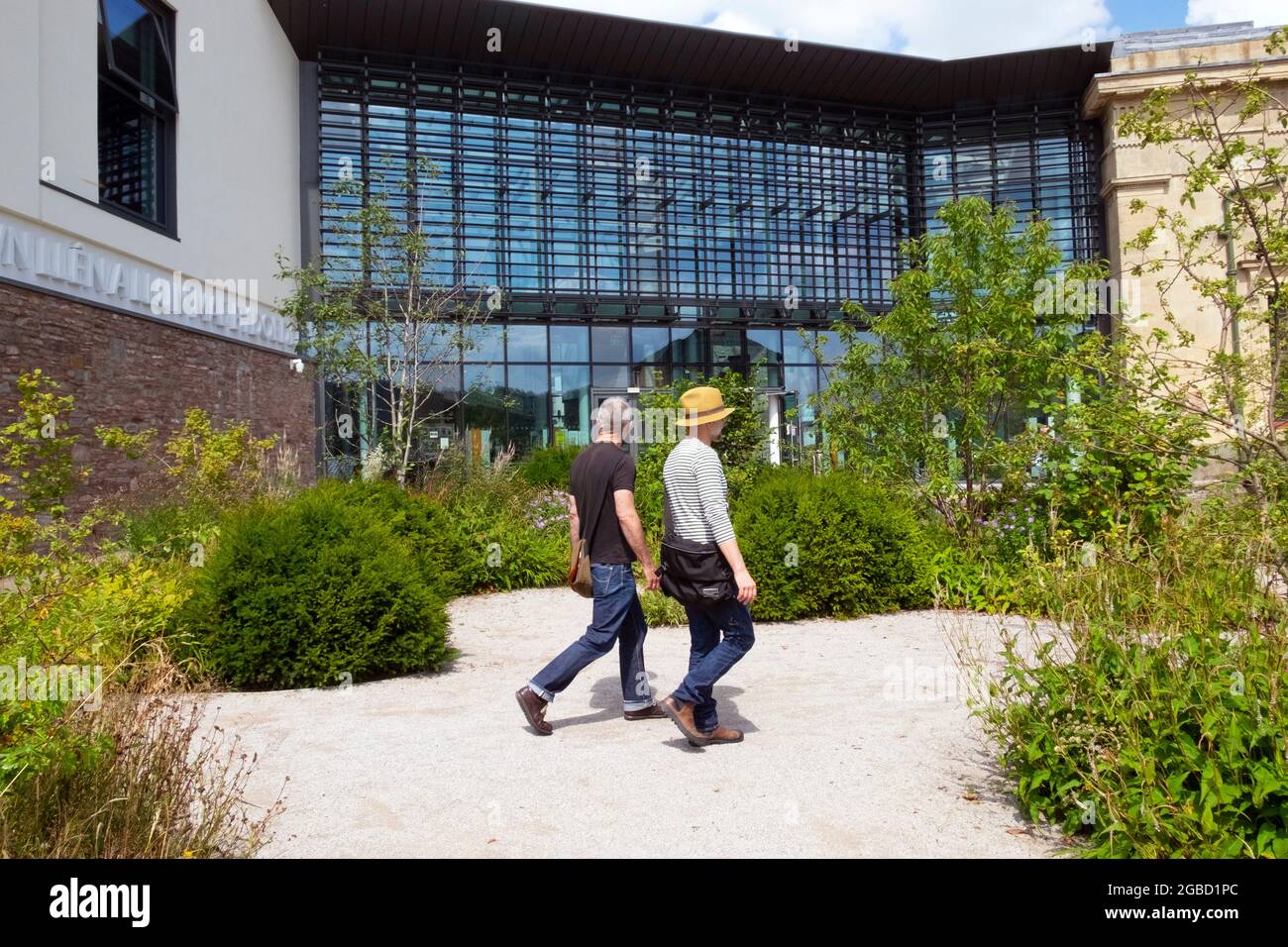 Exterior view of new modern building Y GAER MUSEUM & ART GALLERY and ...