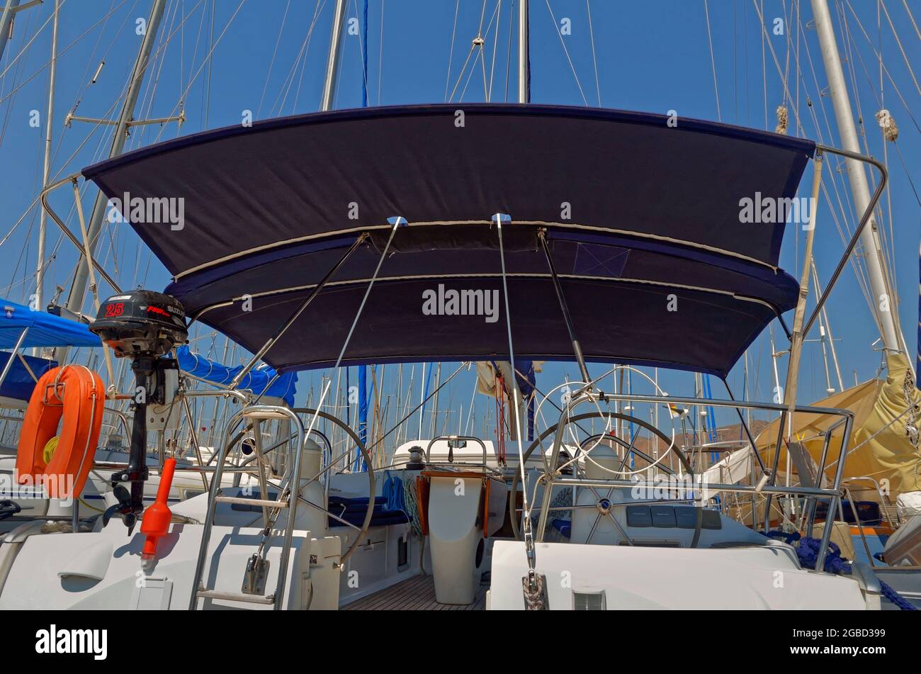 Cockpit bimini hi-res stock photography and images - Alamy