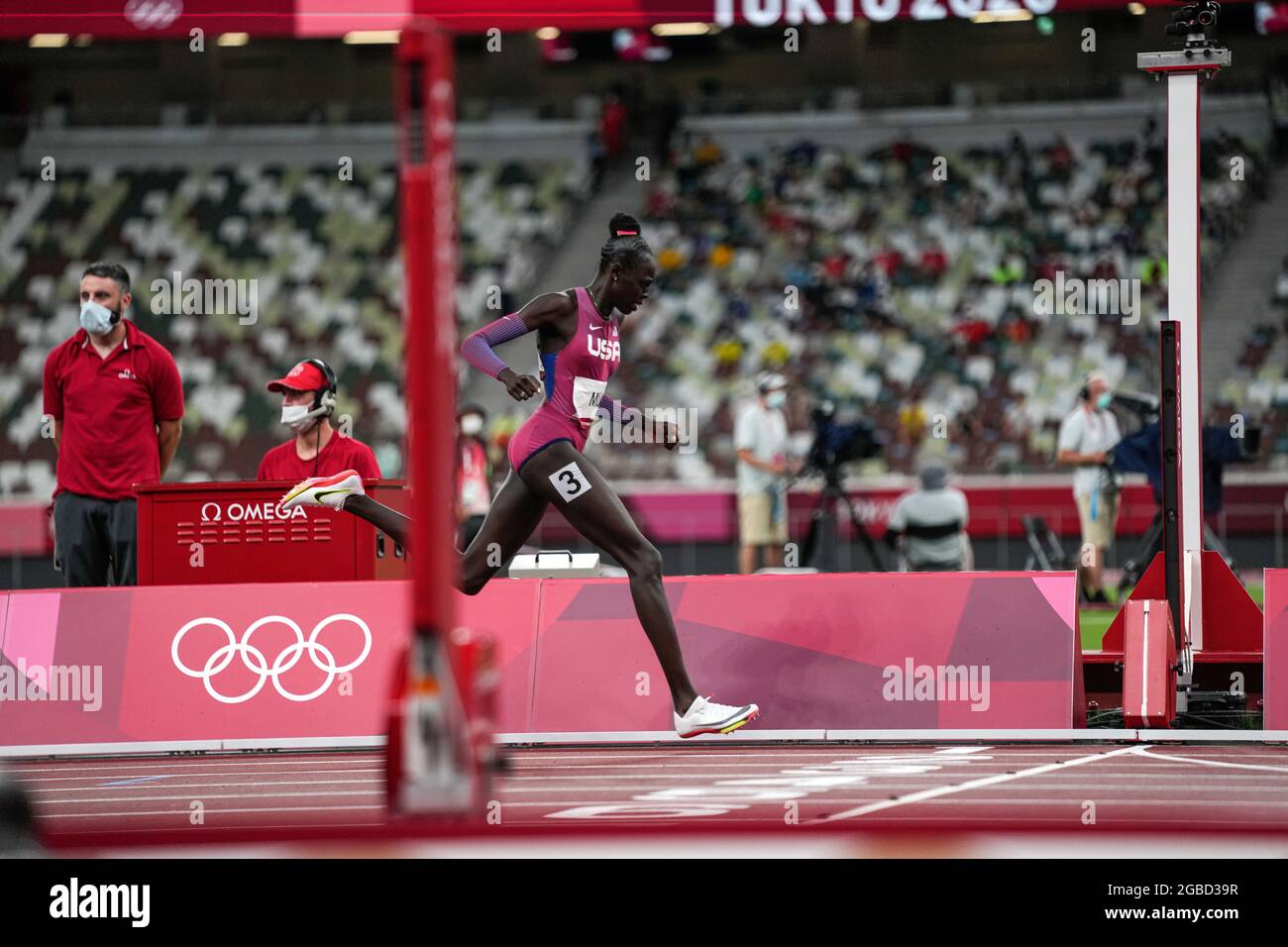 Tokyo Japan. August 3, 2021.Athing MU is proclaimed 800-meter Olympic ...
