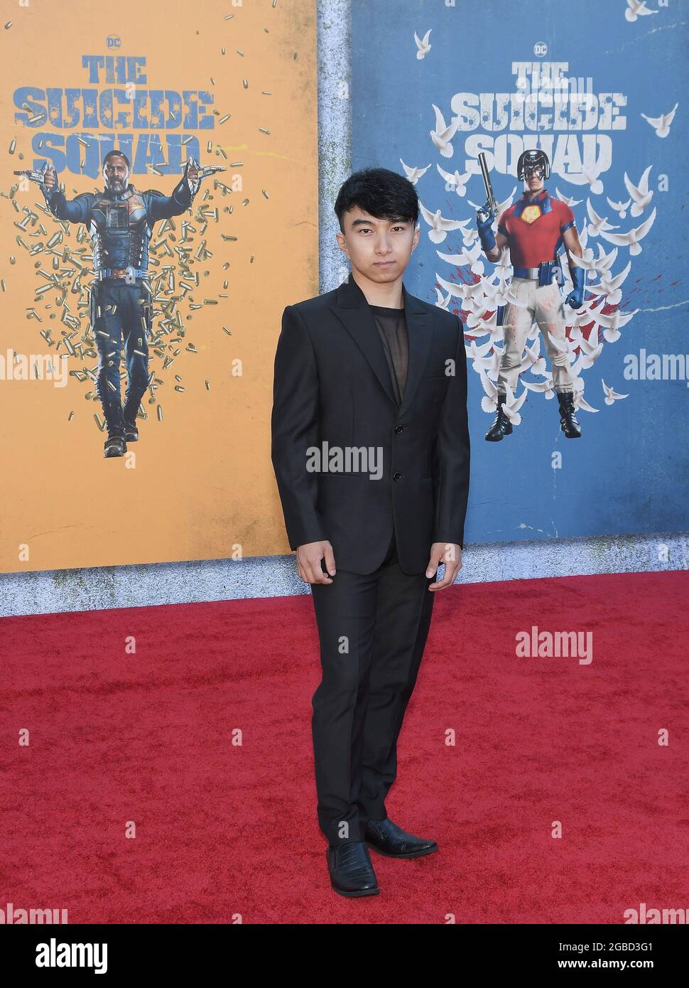 Nhut Le arrives at THE SUICIDE SQUAD World Premiere held at the Regency Village Theatre in ...