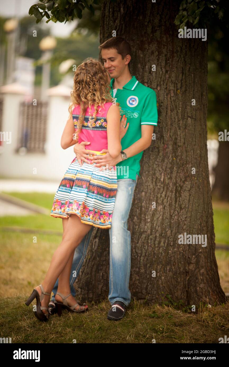 young man and girl, guy, girl, feelings, romance Stock Photo - Alamy