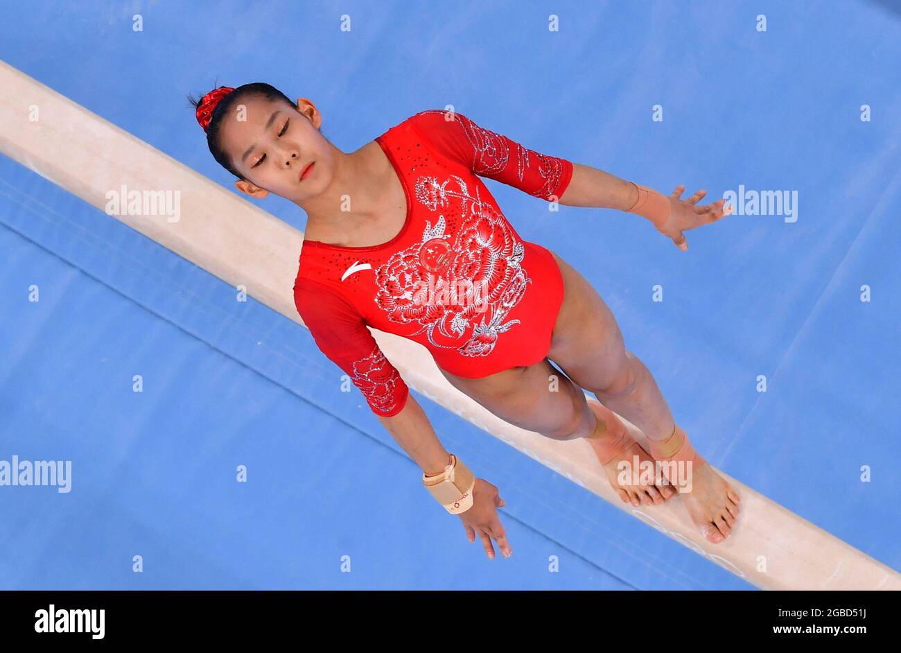 Tokyo, Japan. 3rd Aug, 2021. Tang Xijing of China competes during the ...