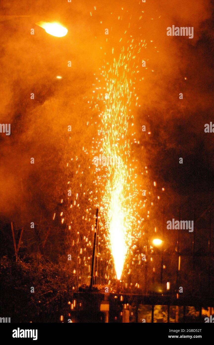 Fireworks during Chinese New Year Stock Photo - Alamy
