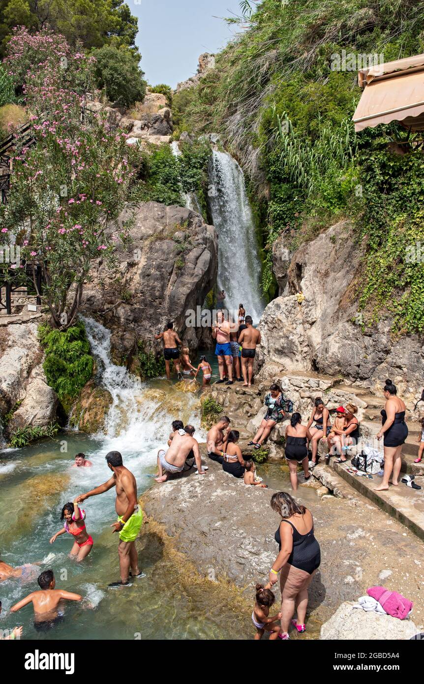 Las Fuentes del Algar (Fonts de l'Algar) springs, Spain Stock Photo - Alamy