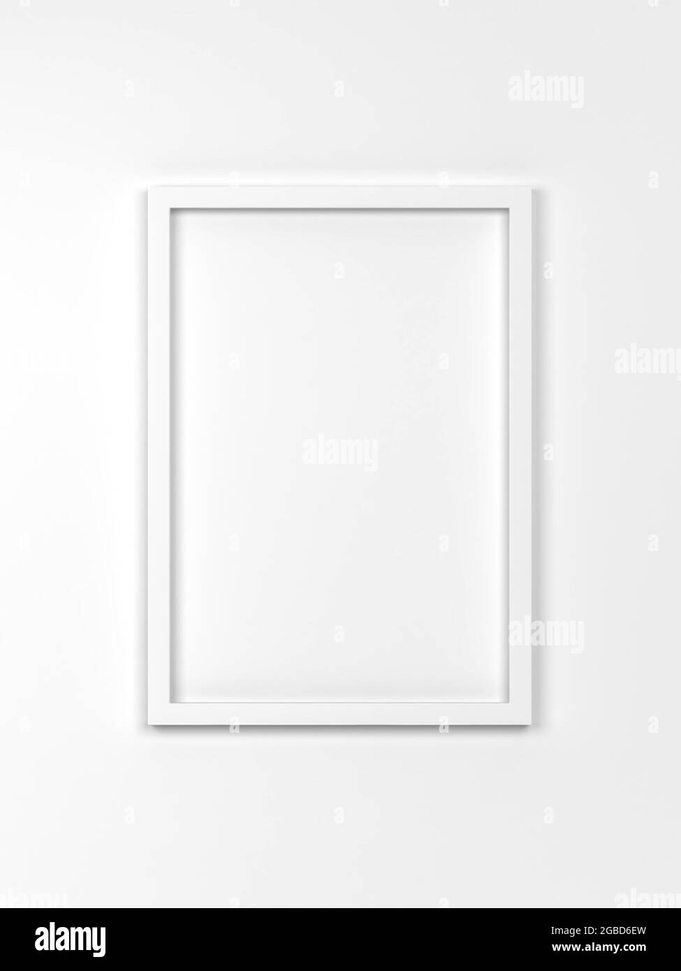 Simple frame. 3d illustration isolated on white background Stock Photo ...