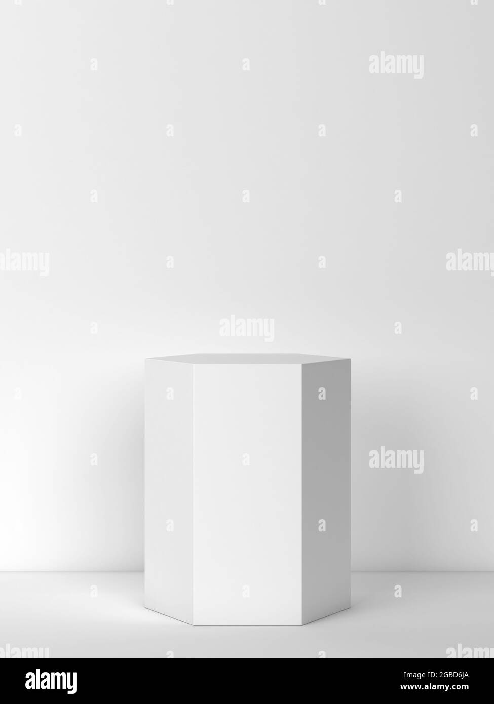 Simple podium as a showcase for products. Minimal scene. 3d ...