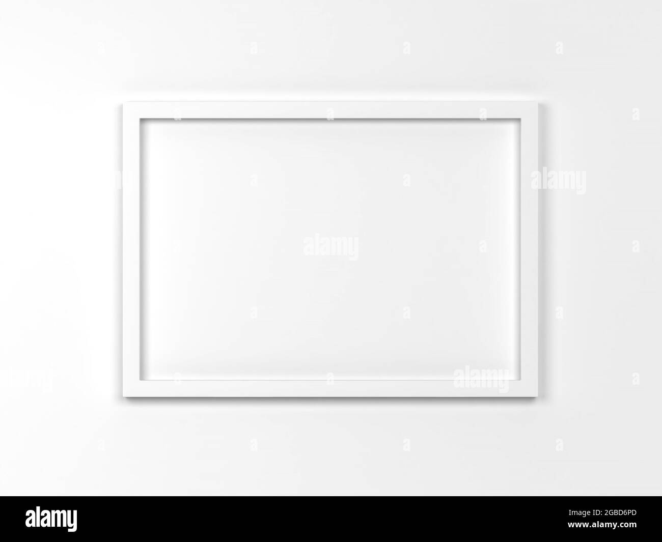 Simple frame. 3d illustration isolated on white background Stock Photo ...