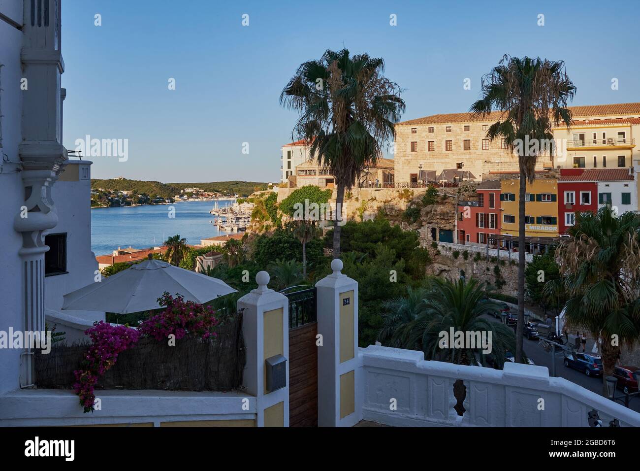 View of Mahon on the island of Menorca. Spain Stock Photo - Alamy