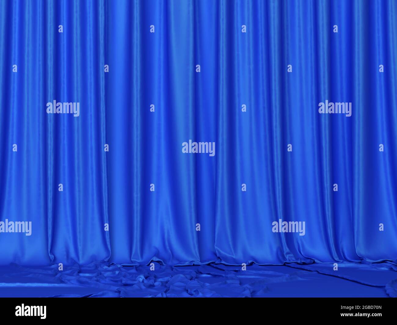 Curtain flowing to the floor. 3d illustration. Cloth drapery for ...