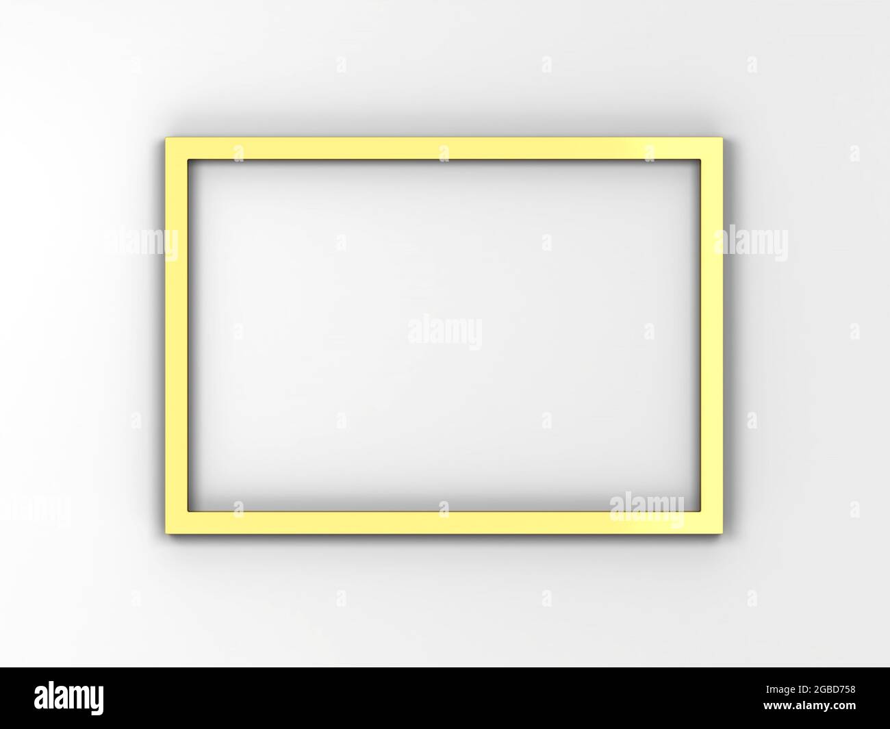 Simple frame. 3d illustration isolated on white background Stock Photo ...