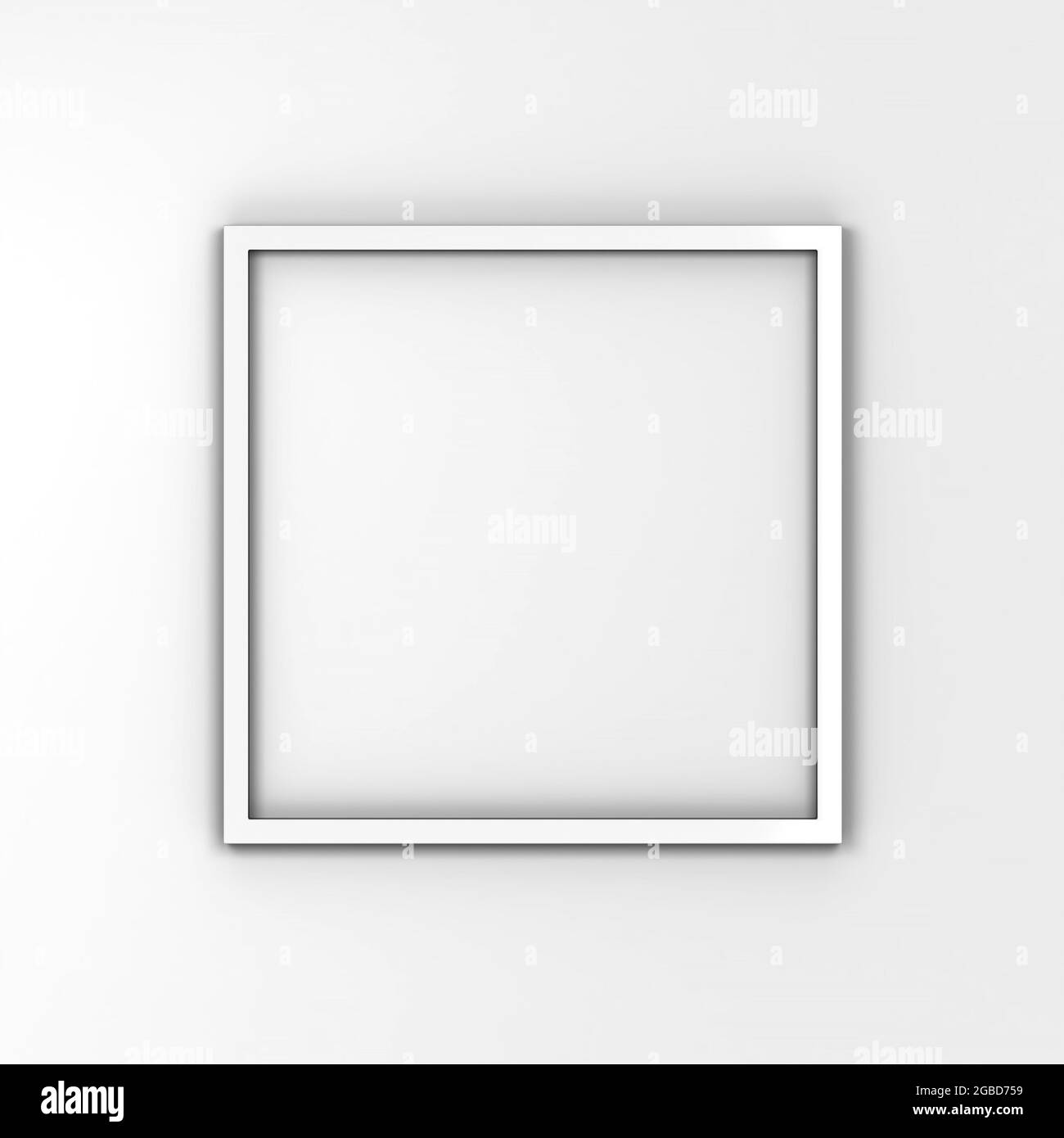 Simple frame. 3d illustration isolated on white background Stock Photo ...