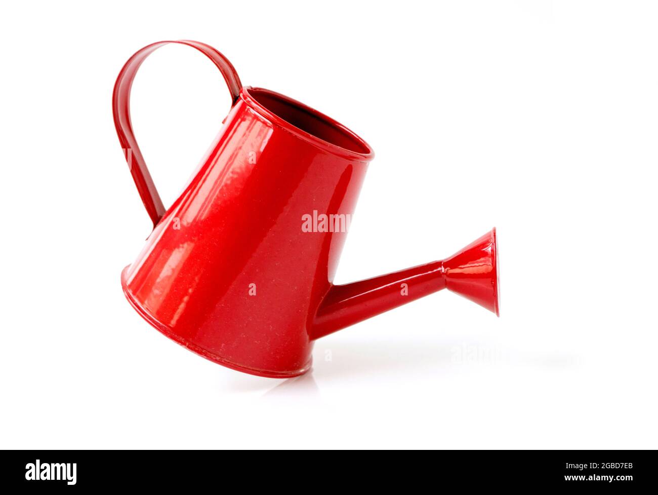 Watering Can Red Stock Photo - Alamy