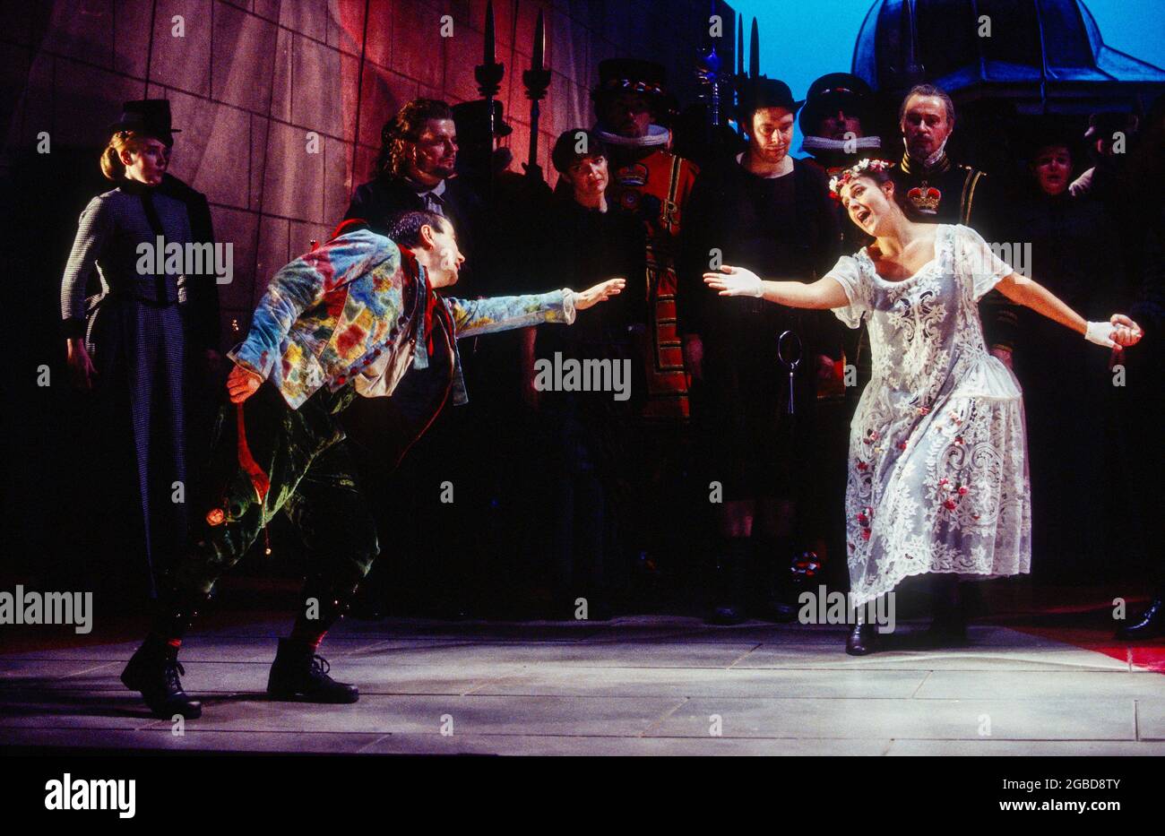 Jack loses Elsie: Richard Suart (Jack Point), Alwyn Mellor (Elsie ...