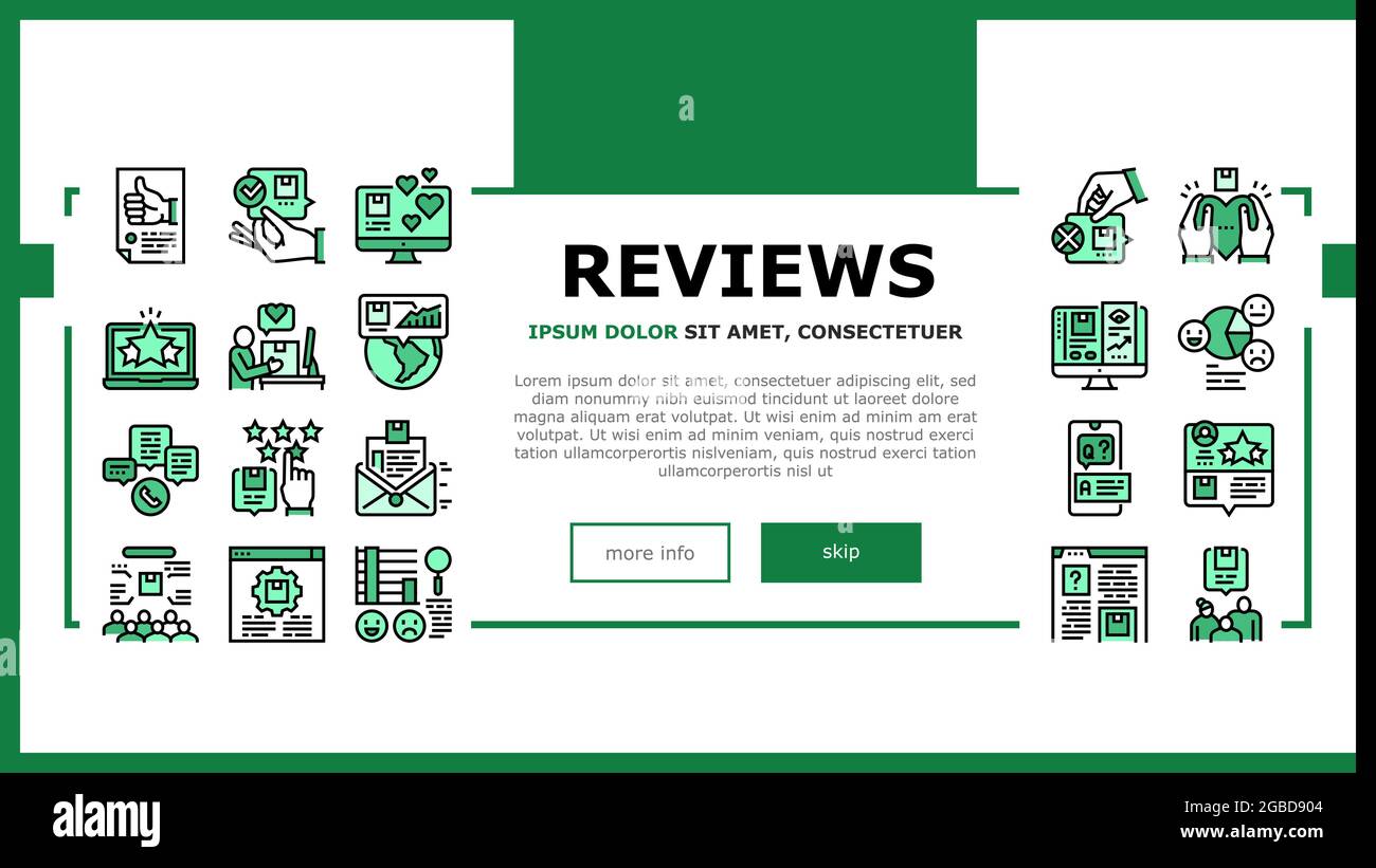 Customer reviews template hi-res stock photography and images - Alamy