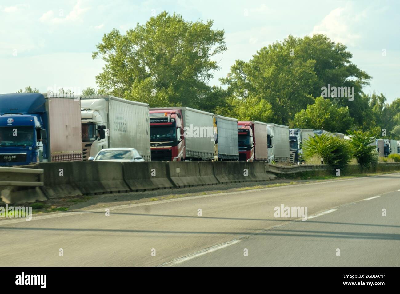 Lorry wagon transport road hi-res stock photography and images - Alamy