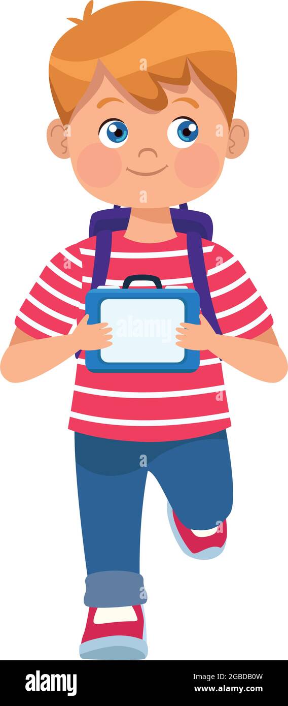 Boy lunchbox Stock Vector Images - Alamy
