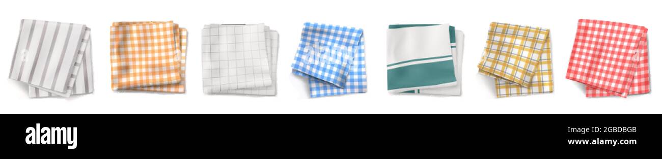Check tablecloth top view Stock Vector Images - Alamy