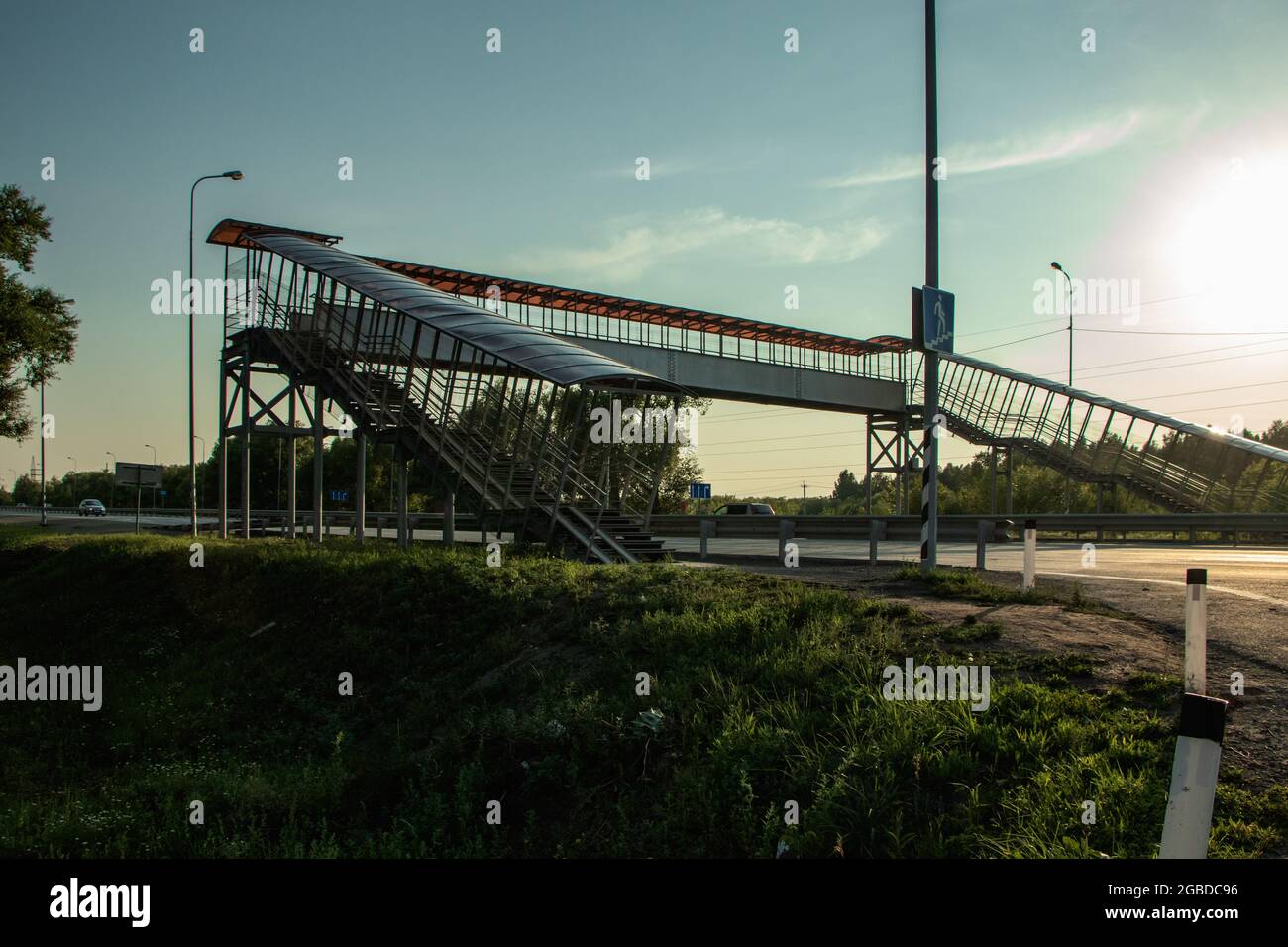 Overhead pedestrian crossing hi-res stock photography and images - Alamy