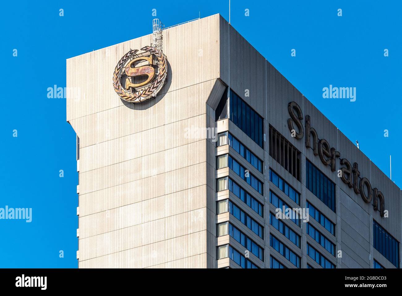 Logo of the Sheraton Centre which is a famous hotel in the downtown ...