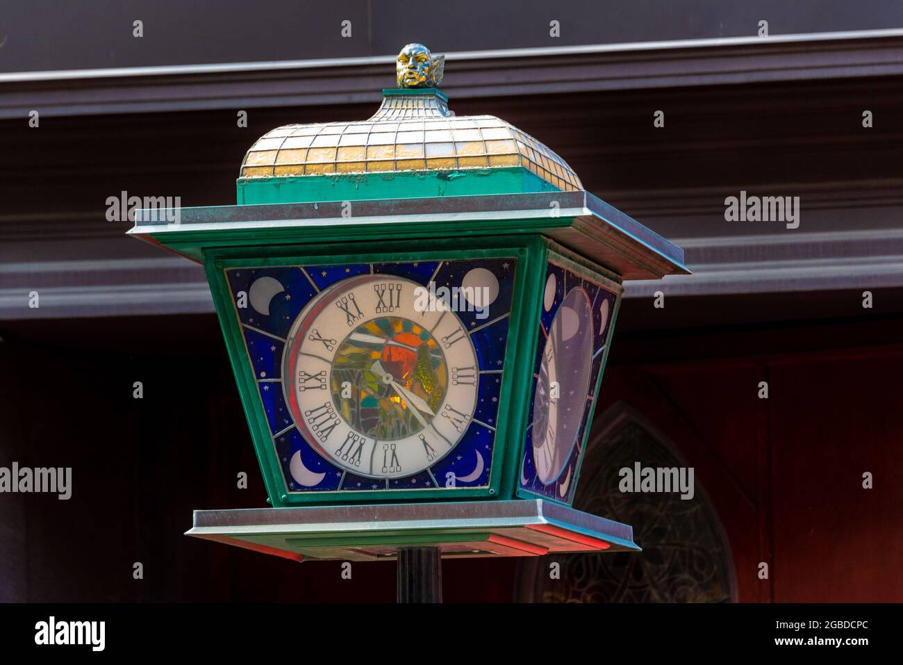 Antique decorative clock in the Old Town district in Toronto city ...