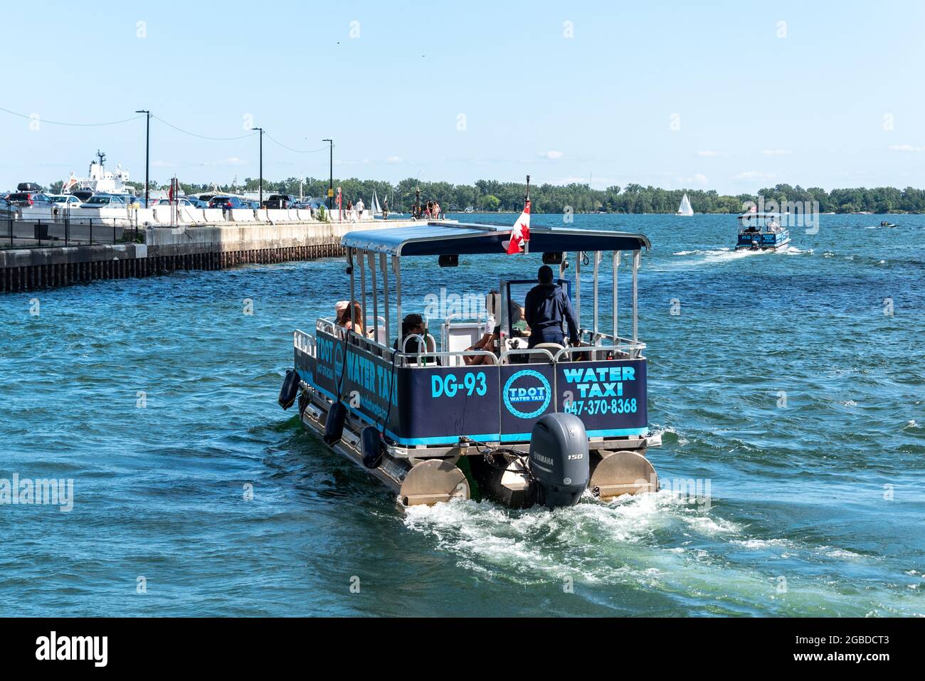 'Water Taxi' service in the waterfront by the Lake Ontario in the ...