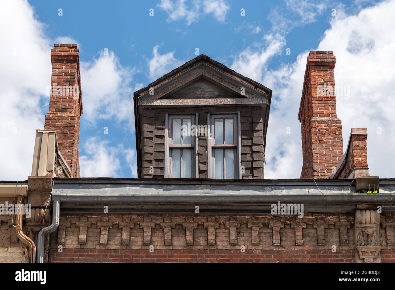 Victorian colonial architecture detail in Toronto, Canada. Some of ...