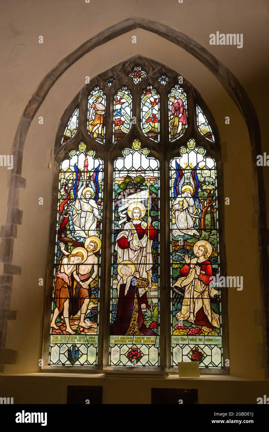 Church stained glass window Stock Photo - Alamy