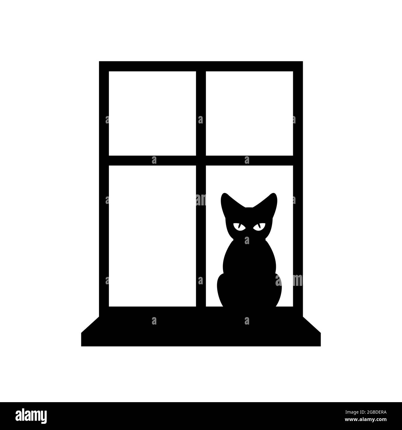 Cat house logo sign Black and White Stock Photos & Images - Alamy