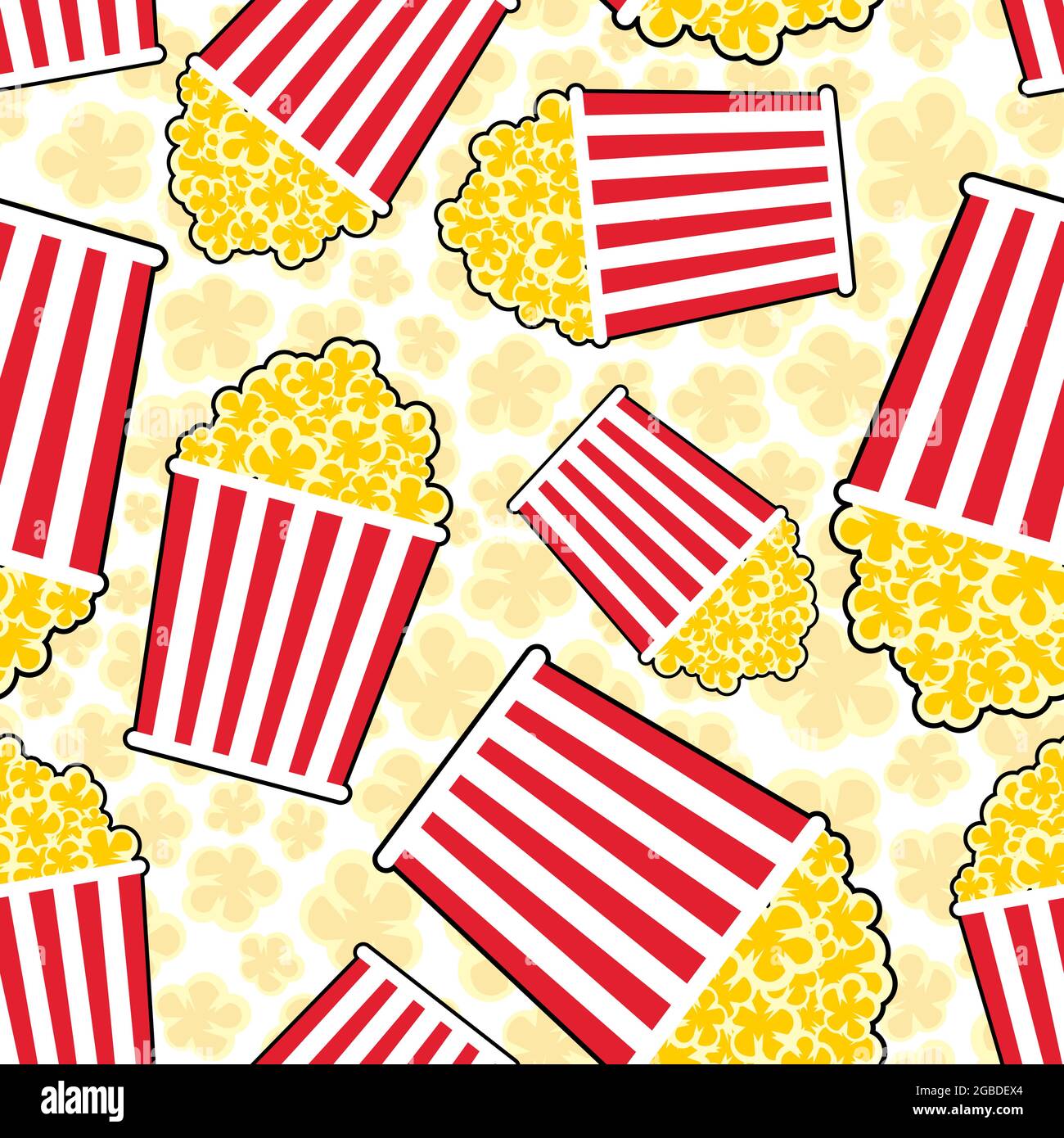 Food container pattern cartoon style hi-res stock photography and ...