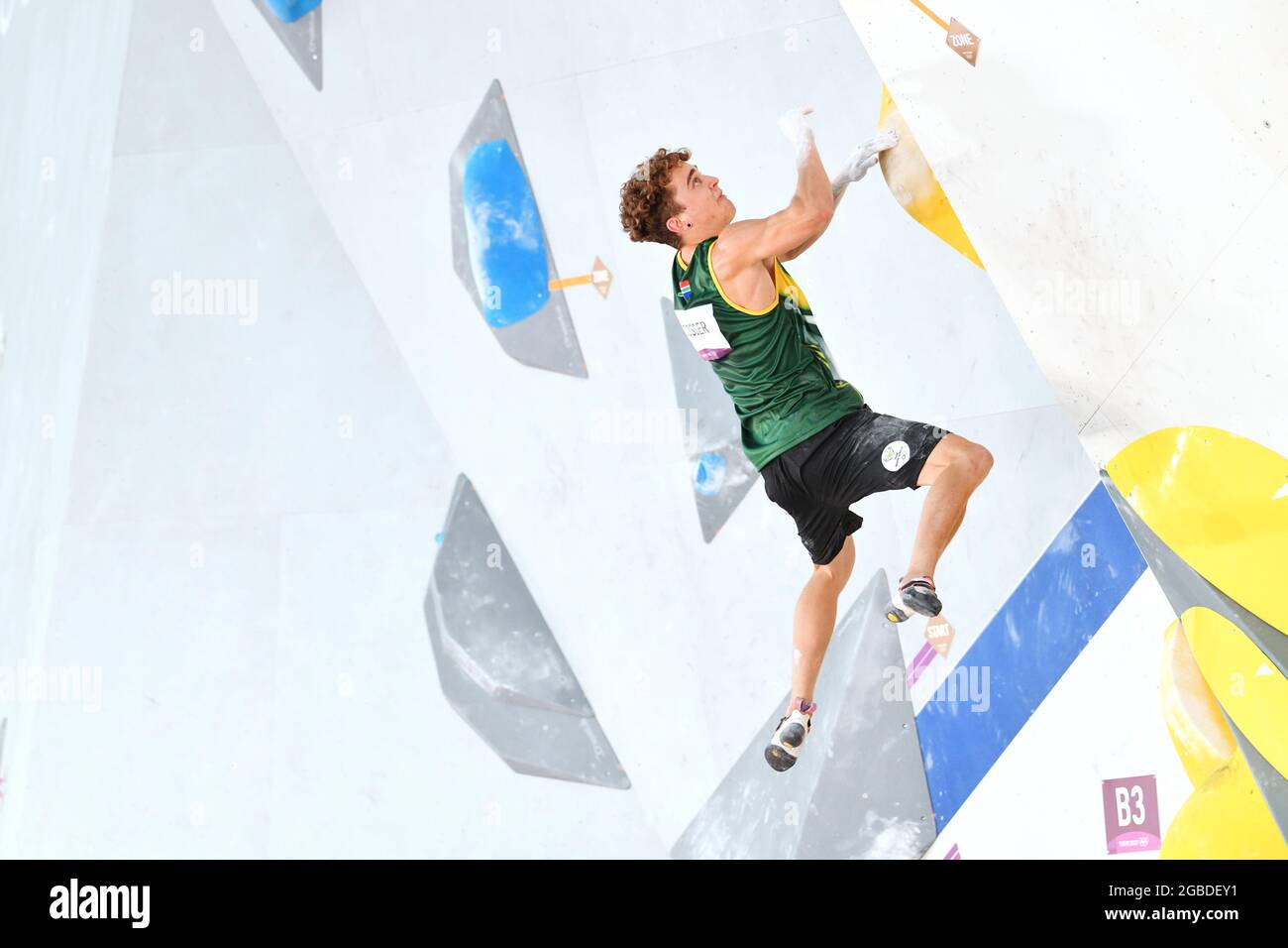 Tokyo, Japan. Credit: MATSUO. 3rd Aug, 2021. COSSER Christopher (RSA) Sport Climbing : Men's ...