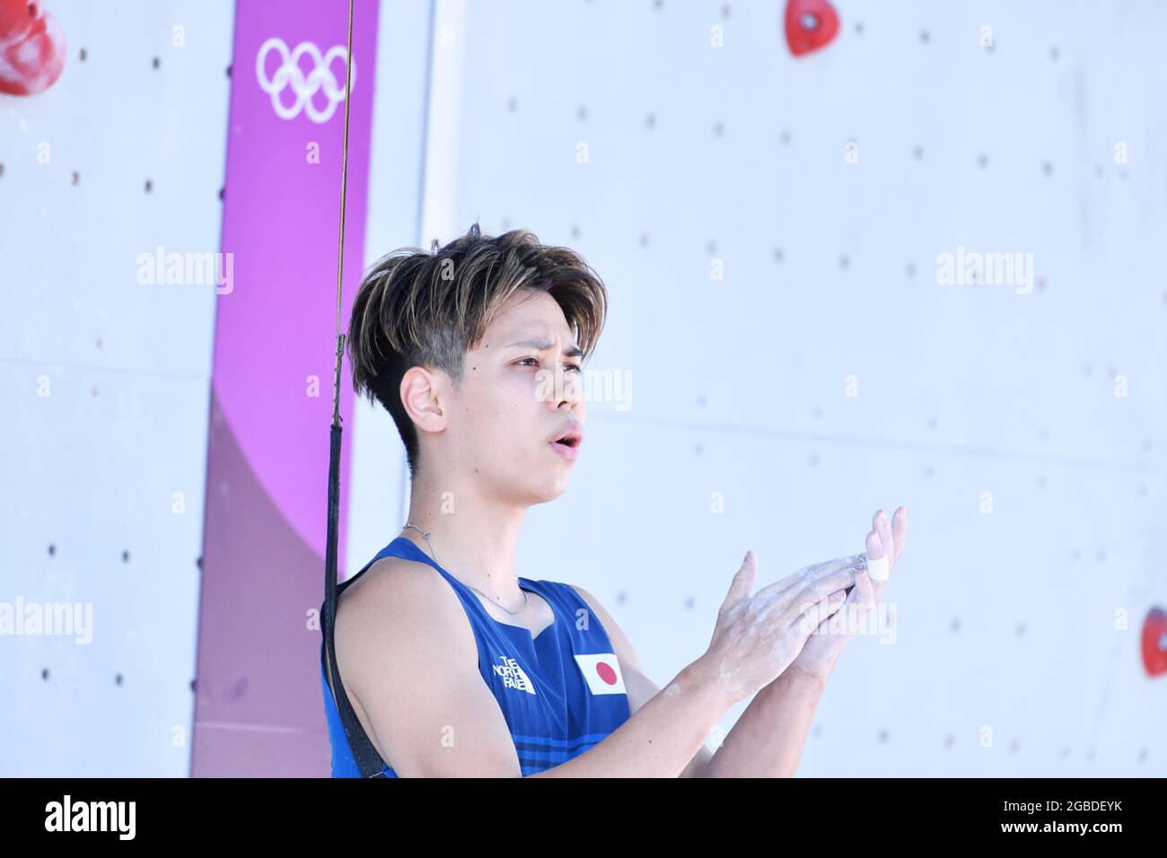 Tokyo, Japan. Credit: MATSUO. 3rd Aug, 2021. Kai Harada (JPN) Sport Climbing : Men's Combined ...