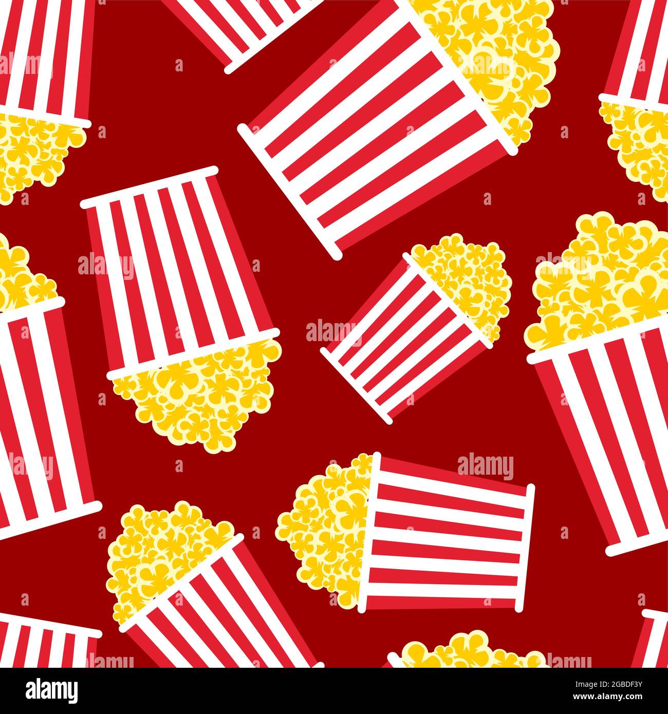 Popcorn pattern seamless. Sweetness background. vector texture Stock ...